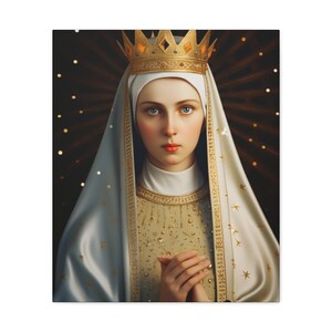 Saint Kinga of Poland Canvas Print - Multiple Sizes - Catholic Home Art ...