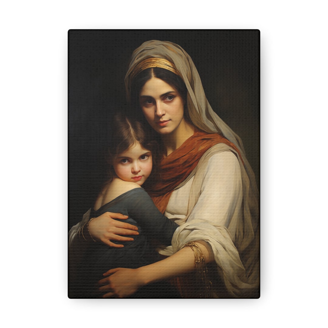 Saint Anne Mother of Mary the Blessed Virgin Gallery Wrapped Canvas ...