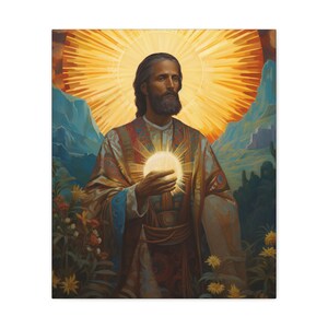 Saint Benignus of Dijon Gallery Wrapped Canvas Sanctified Souls Print ...