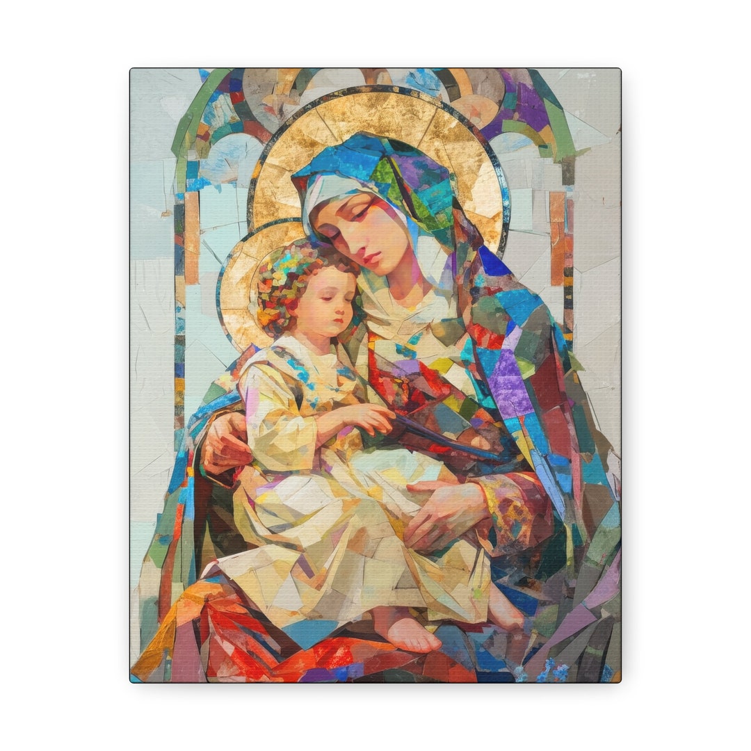 Virgin Mary - Light of All Saints - Gallery Wrapped Canvas - Print ...
