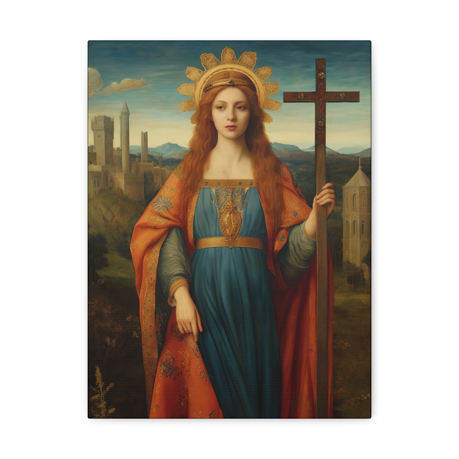 Saint Helena Canvas Print Multiple Sizes Catholic Home Art - Etsy