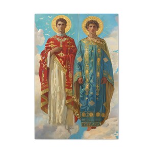 Saints Faustinus and Jovita - Gallery Wrapped Canvas - Sanctified Souls ...