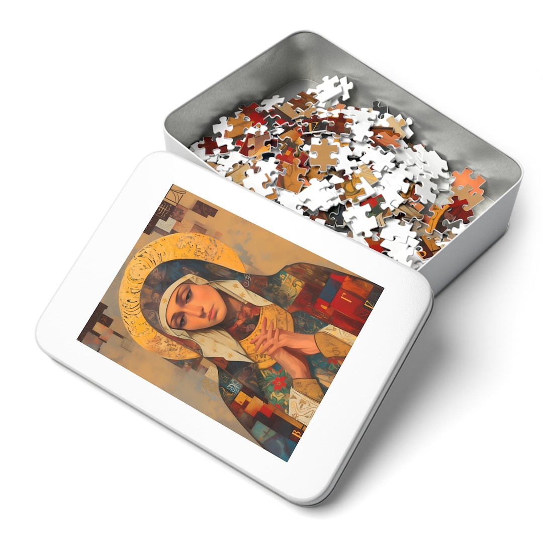 Virgin Mary - Holy Mother of Grace - Puzzle and Keepsake Tin ...