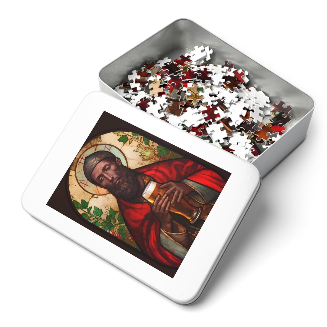 Saint Augustine of Hippo - Puzzle and Keepsake Tin - Religious Jigsaw ...