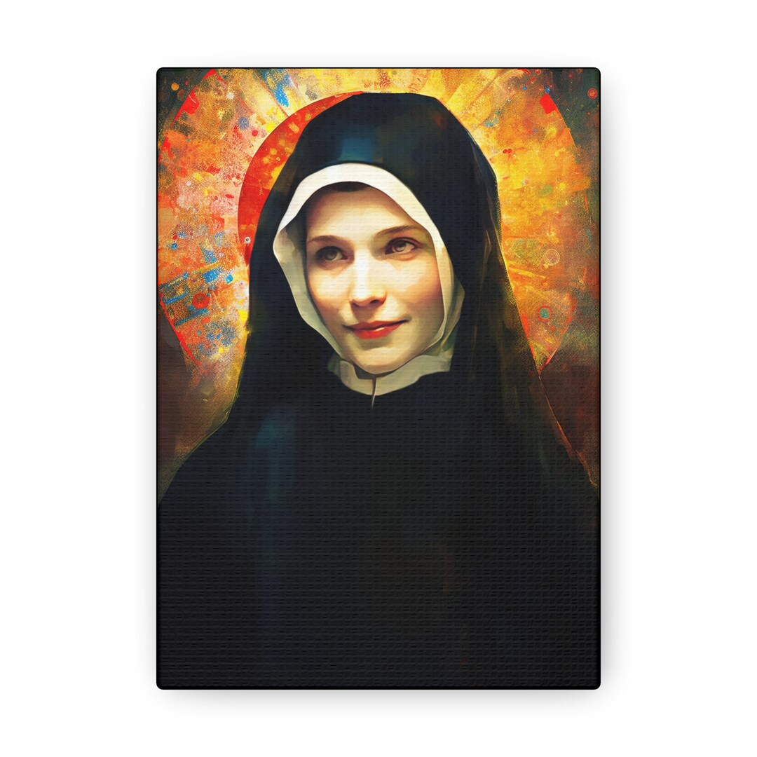 Saint Maria Faustina Kowalska - Gallery Wrapped Canvas - Sanctified ...