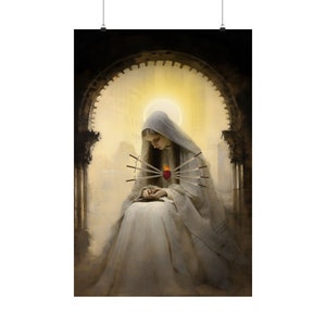 Our Lady of Sorrows - Mother Mary - Print - Sanctified Souls Print ...