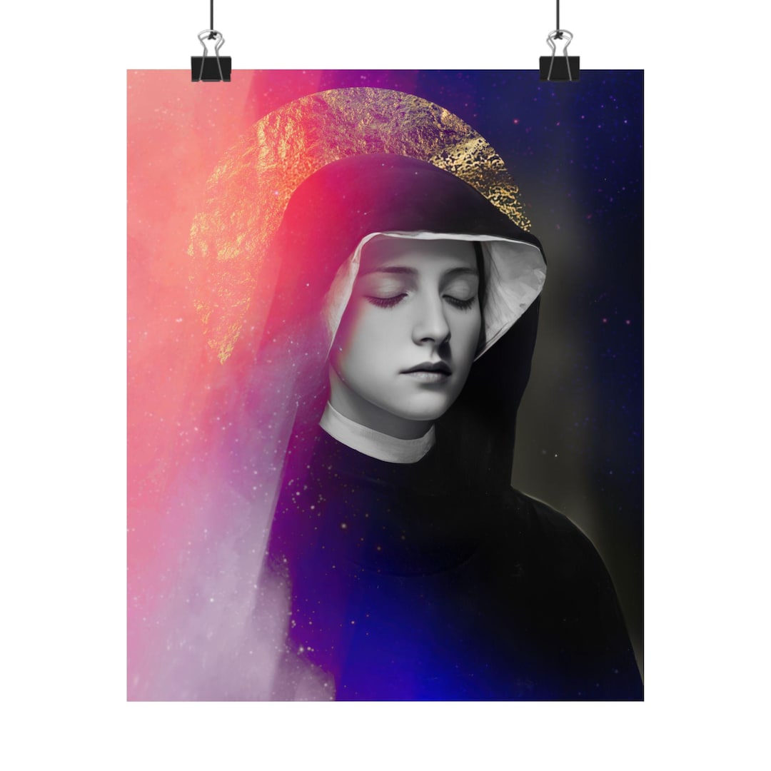 Saint Faustina Kowalska - Catholic Art - Multiple Sizes - Premium Posters - Catholic Art ...