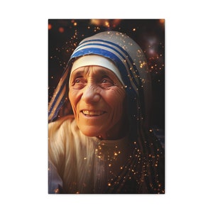 Saint Teresa of Calcutta - Mother Teresa - Gallery Wrapped Canvas ...