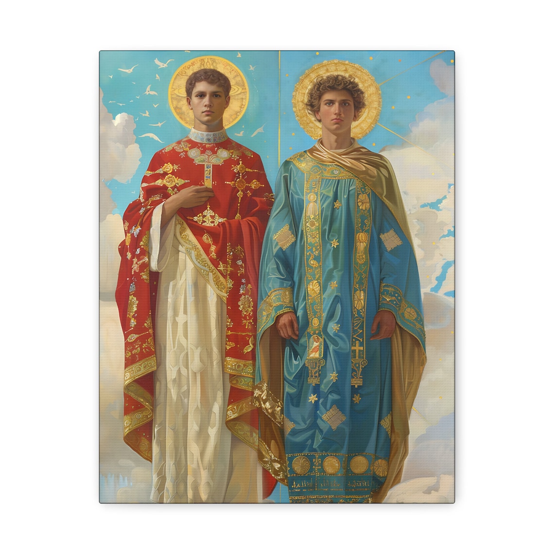 Saints Faustinus and Jovita - Gallery Wrapped Canvas - Sanctified Souls ...