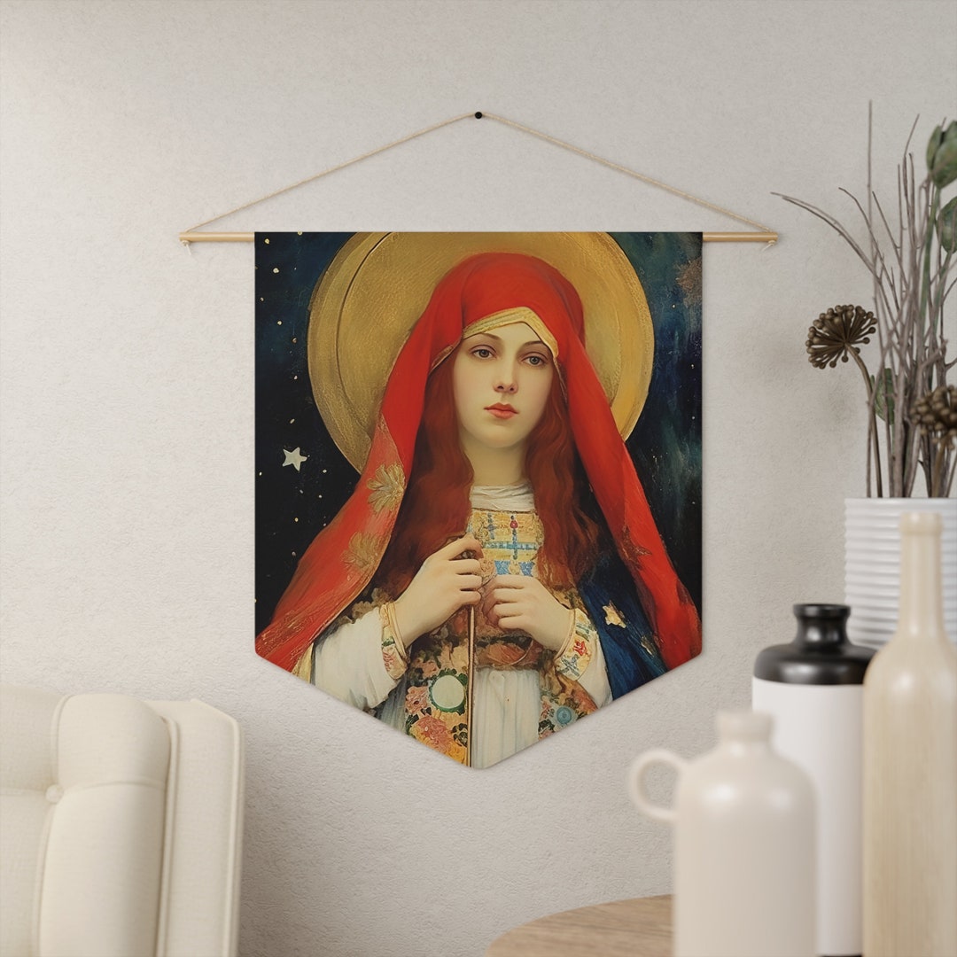 Saint Sabina Wall Banner / Wall Hanging - Prayer Room Art - Catholic ...
