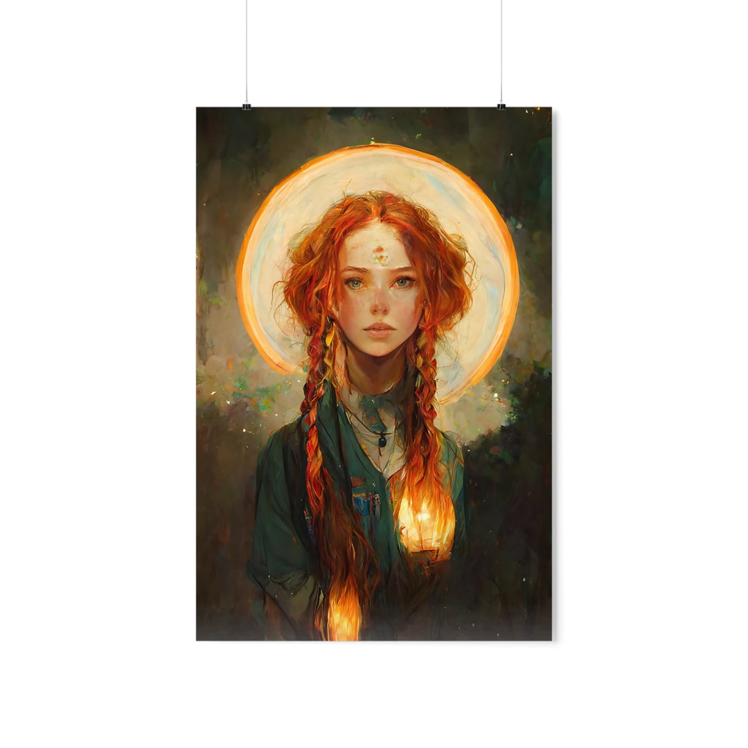 Saint Brigid of Ireland Sanctified Souls Print Multiple Sizes Premium ...