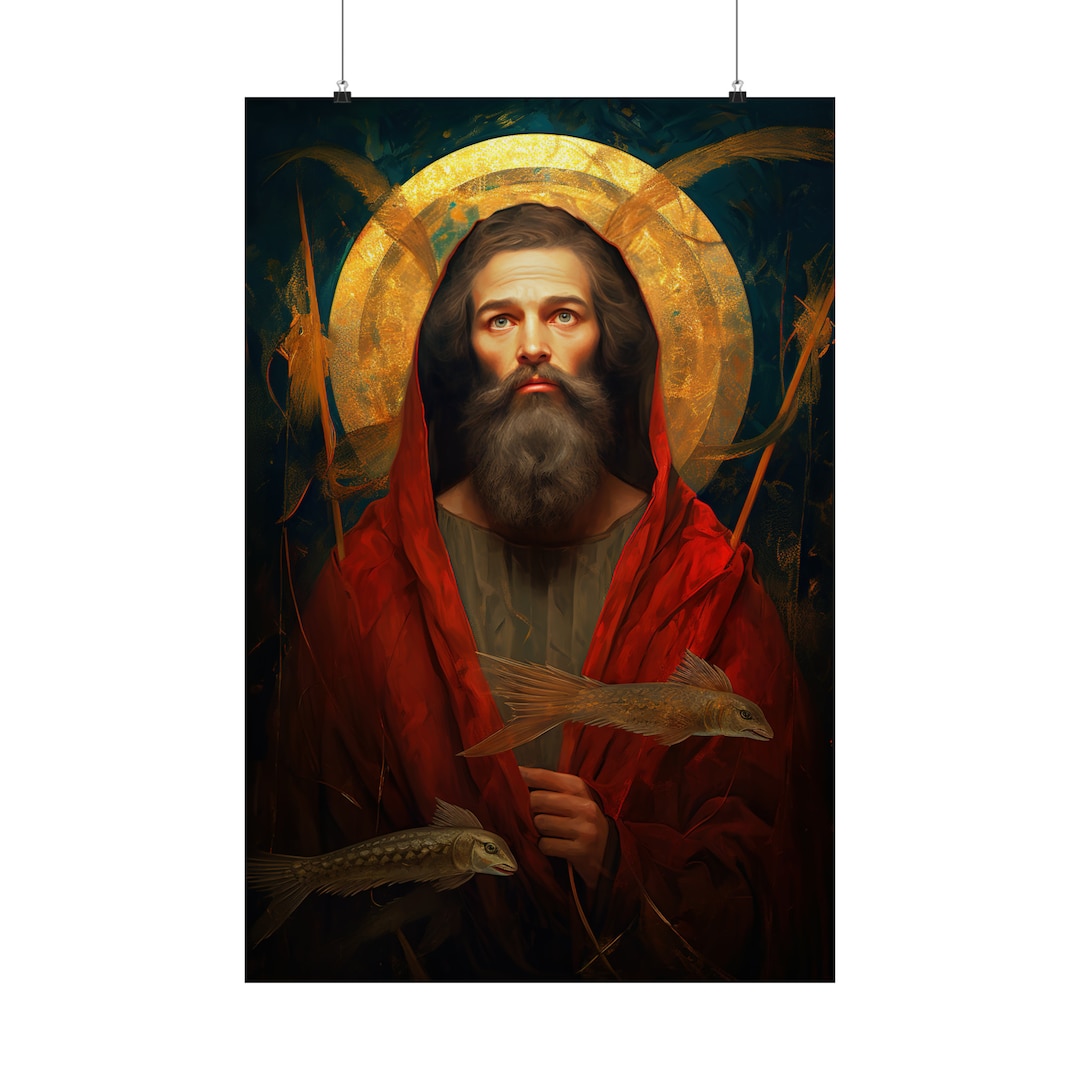 Saint Andrew the Apostle Print - Sanctified Souls Print - Multiple ...