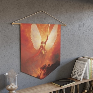 Saint Michael the Archangel Pennant / Banner / Wall Hanging - Prayer ...