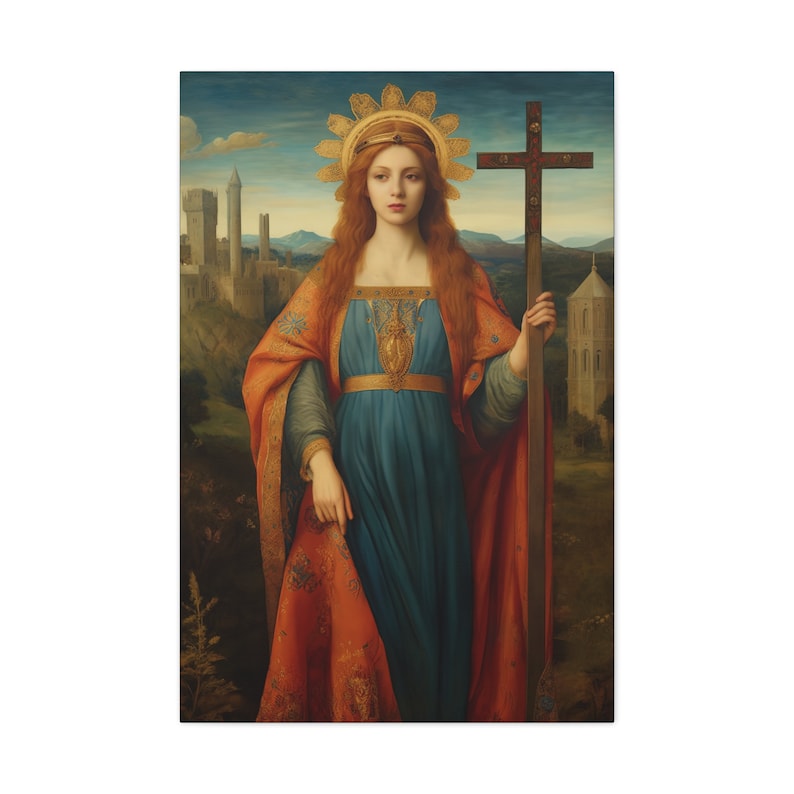 Saint Helena Canvas Print Multiple Sizes Catholic Home Art - Etsy