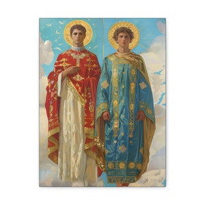 Saints Faustinus and Jovita - Gallery Wrapped Canvas - Sanctified Souls ...