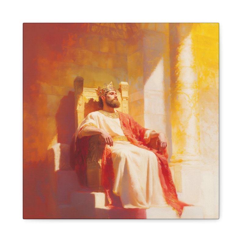 King Solomon: Keeper of God's Understanding - Gallery Wrapped Canvas ...