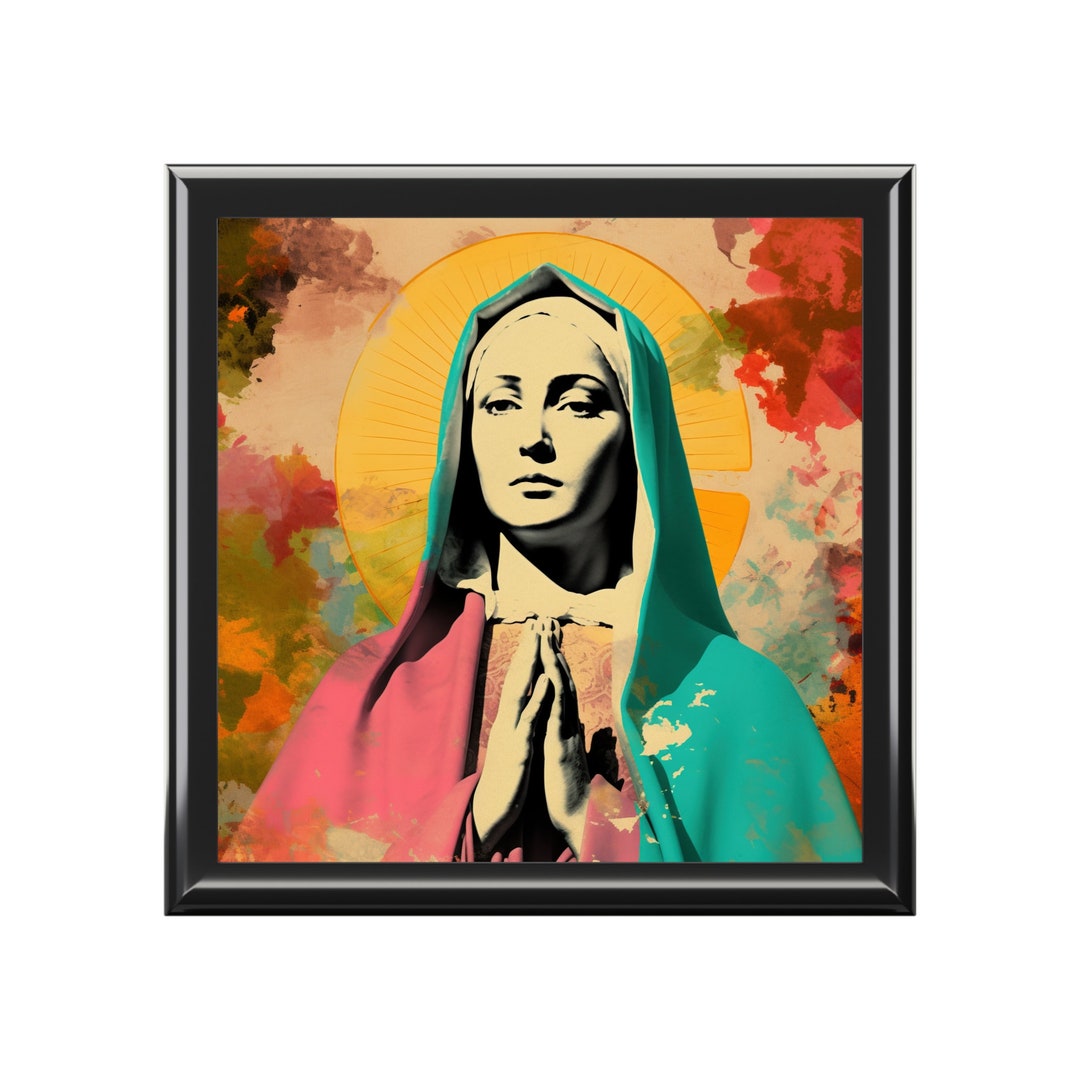 Mary the Blessed Virgin Jewelry Box - Keepsake Box - Memory Box ...