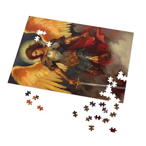Saint Michael the Archangel - Puzzle and Keepsake Tin - Religious ...