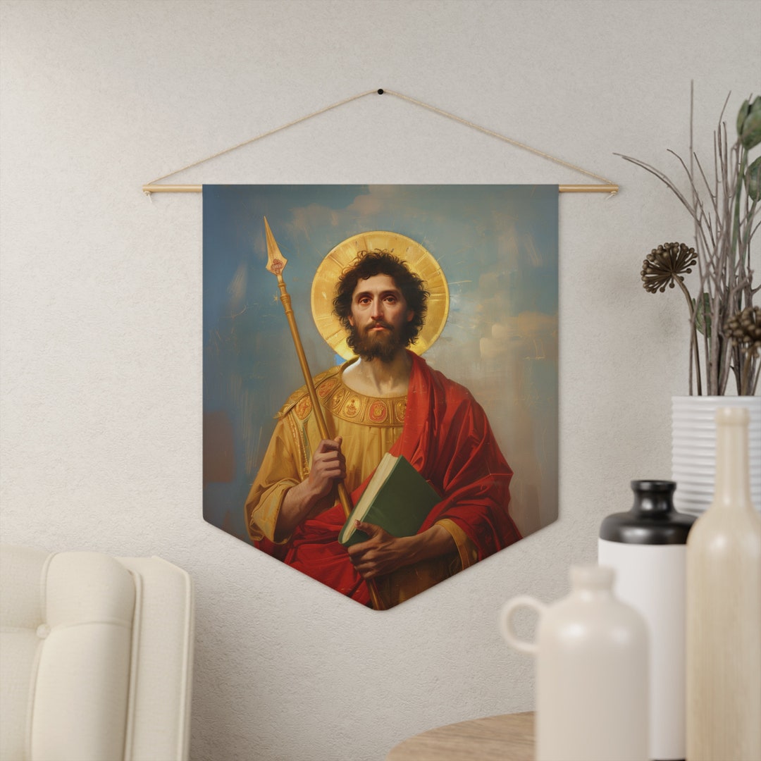 Saint Thomas the Apostle Pennant / Banner / Wall Hanging - Prayer Room ...