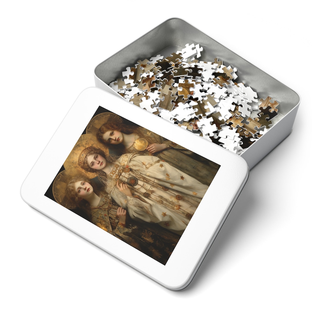 Saints Faith Charity and Hope - Puzzle and Keepsake Tin - Religious ...