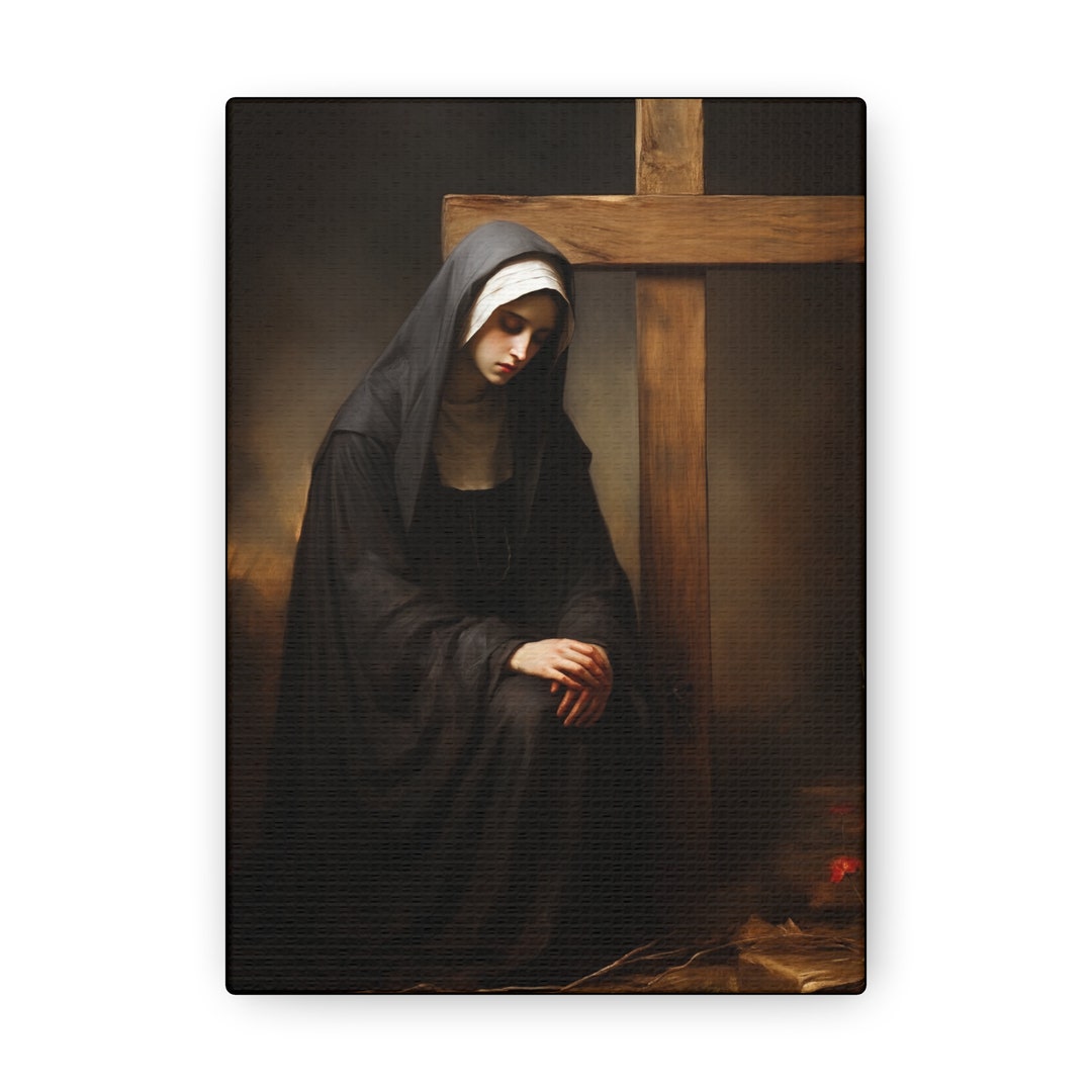 Saint Clare of Montefalco Canvas Print - Multiple Sizes - Catholic Home ...