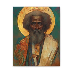 Saint Moses - Gallery Wrapped Canvas - Sanctified Souls Print ...
