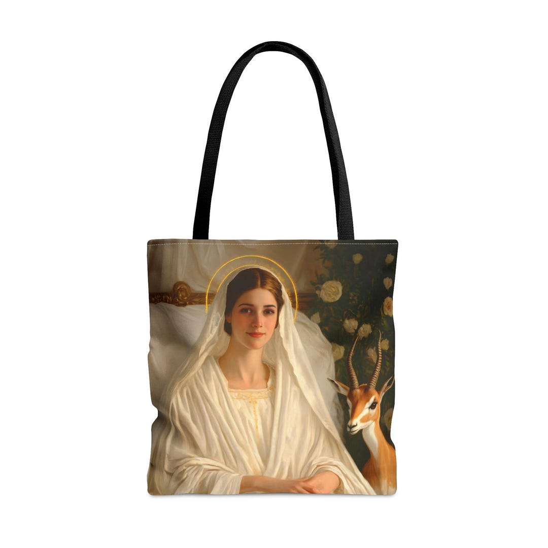 Saint Tabithatote Bag - Large Medium Small Faith Art Bag - Catholic ...