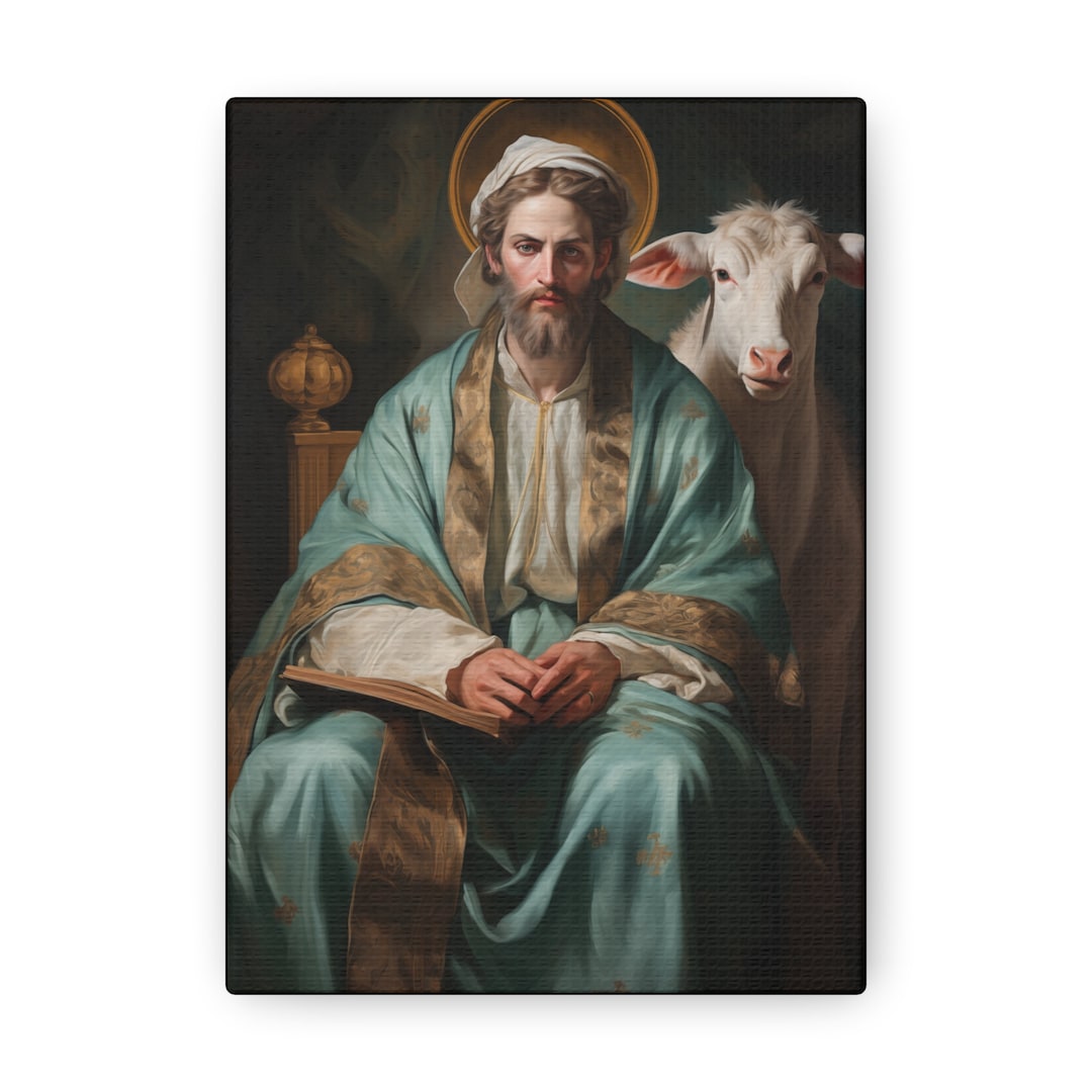 Saint Luke the Evangelist - Gallery Wrapped Canvas - Sanctified Souls ...