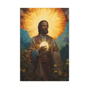Saint Benignus of Dijon Gallery Wrapped Canvas Sanctified Souls Print ...