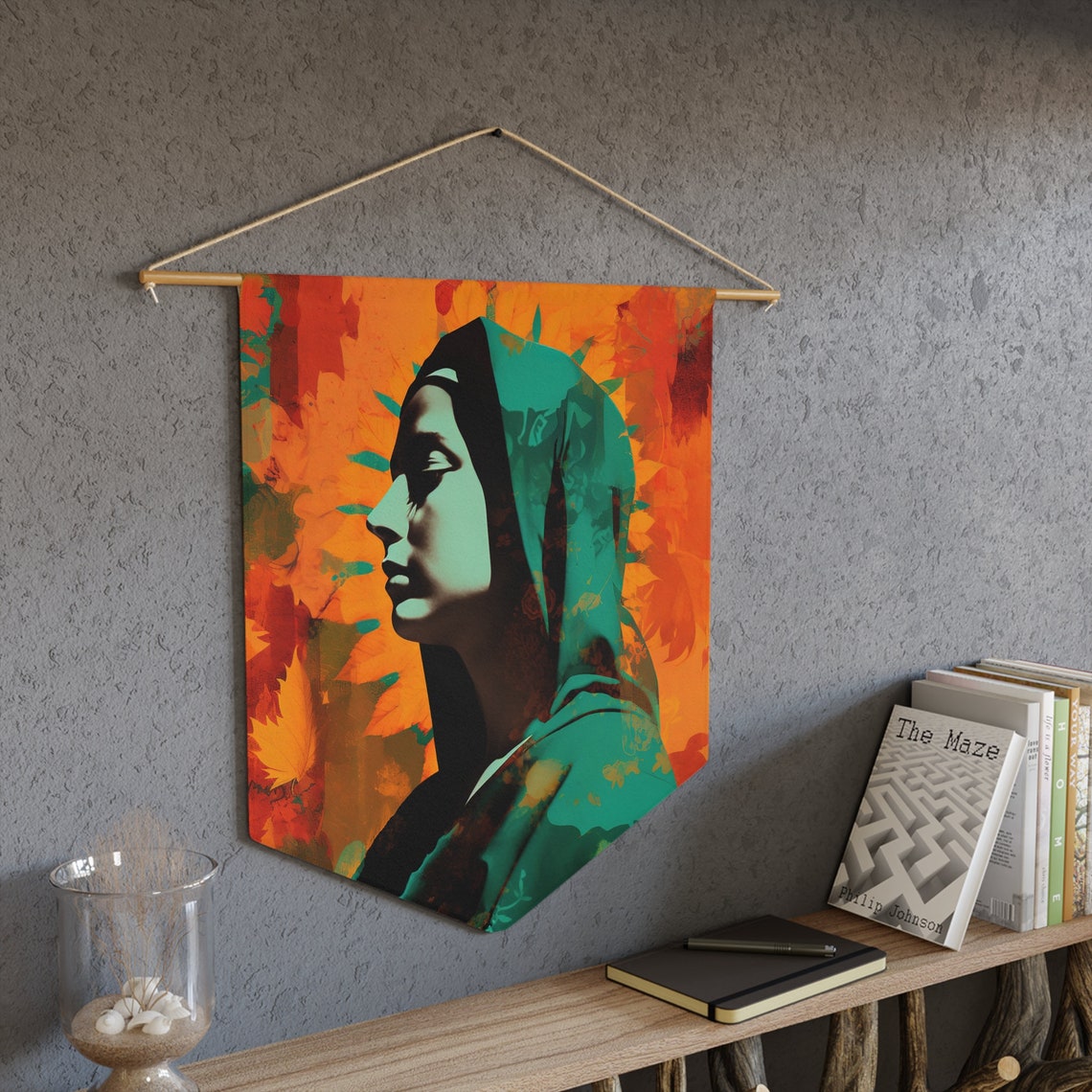 Heavenly Guadalupe Wall Banner / Wall Hanging - Prayer Room Art ...