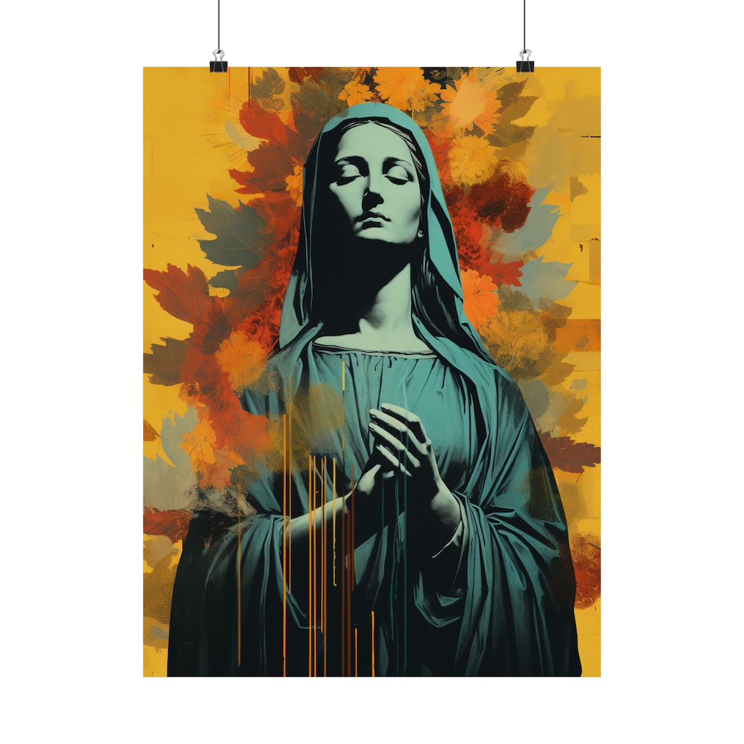 Virgin of Peace - Mother Mary Collage Art - Sanctified Souls Print ...