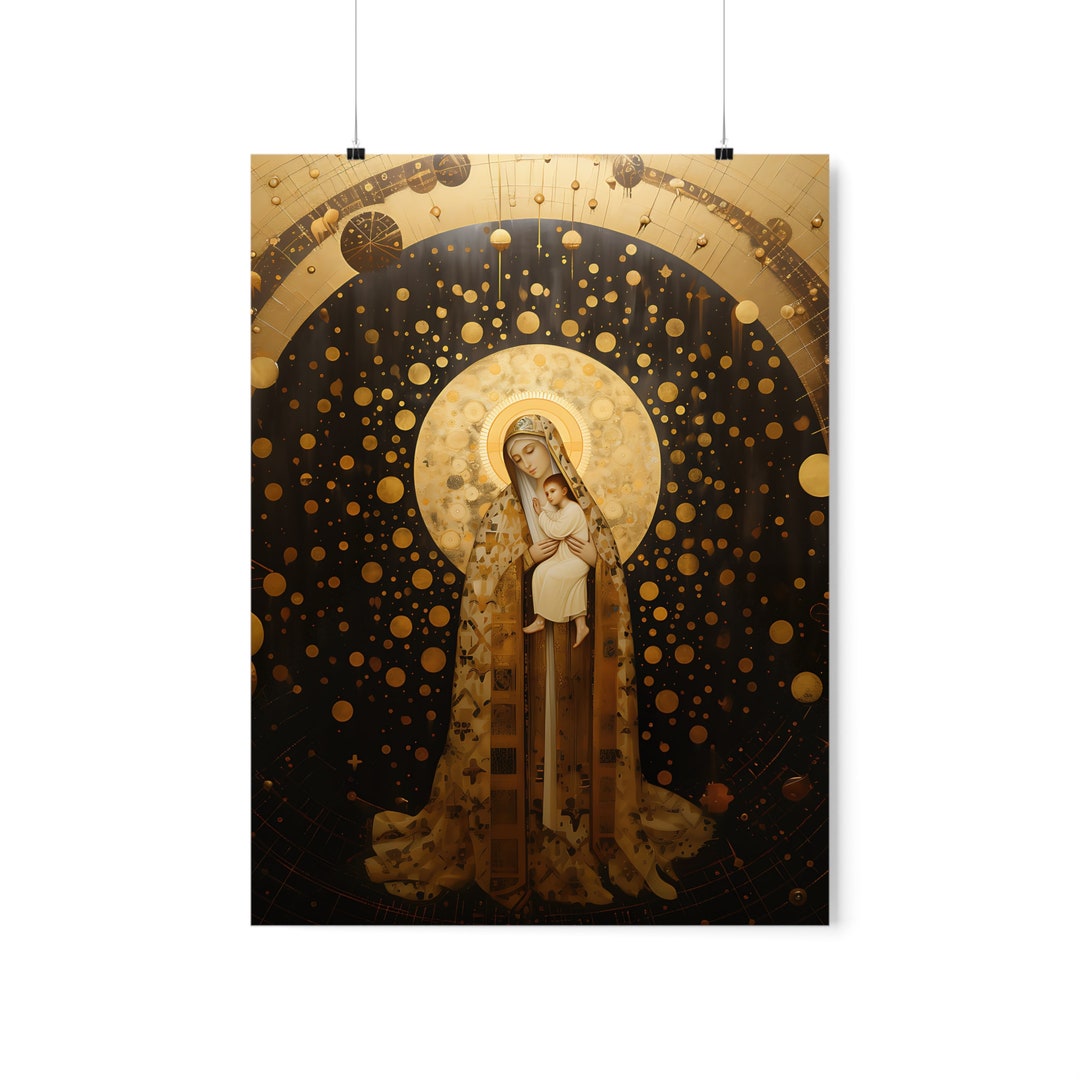 The Golden Mary - Mary the Blessed Virgin - Sanctified Souls Print ...
