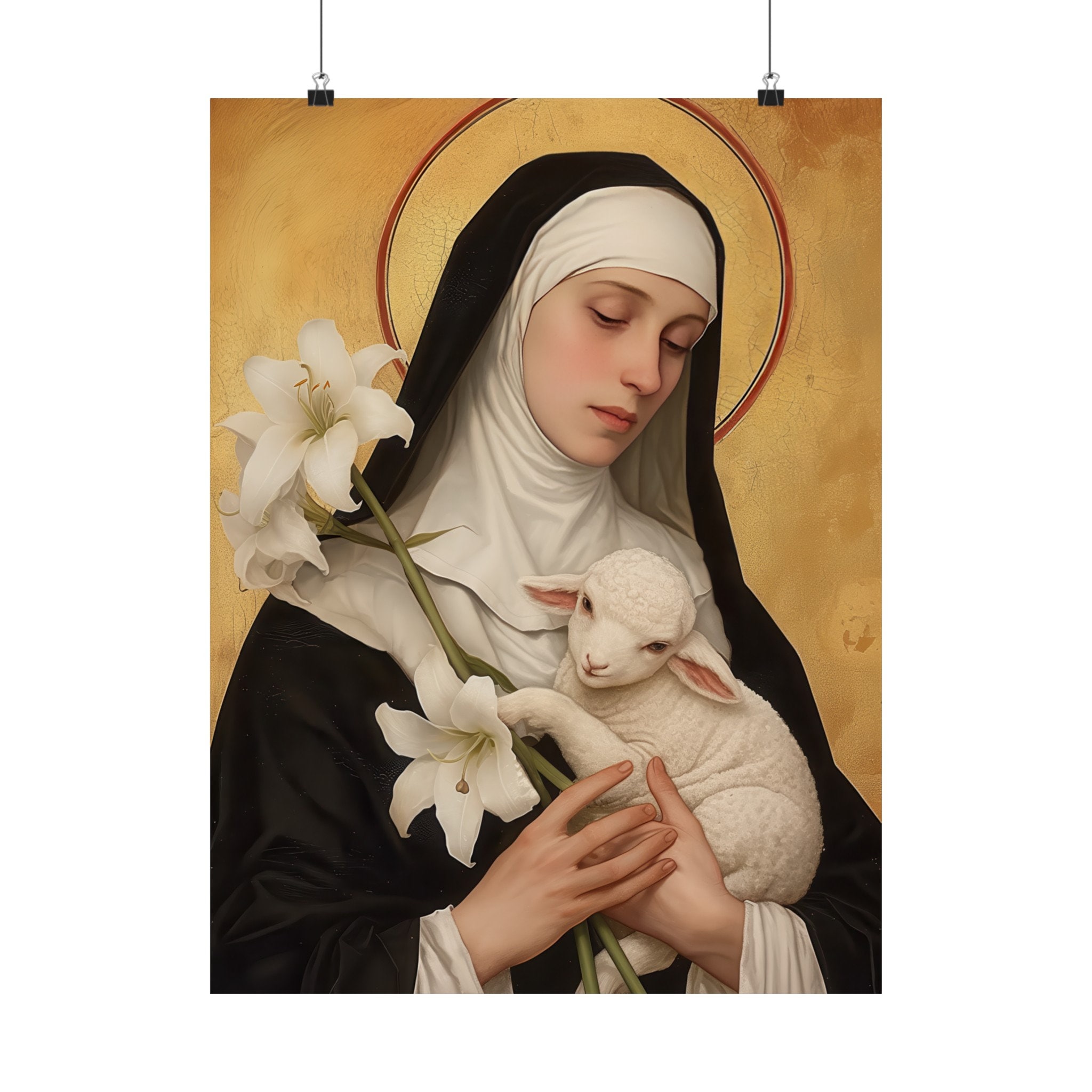 Saint Agnes of Montepulciano Poster Print - Sanctified Souls Print ...
