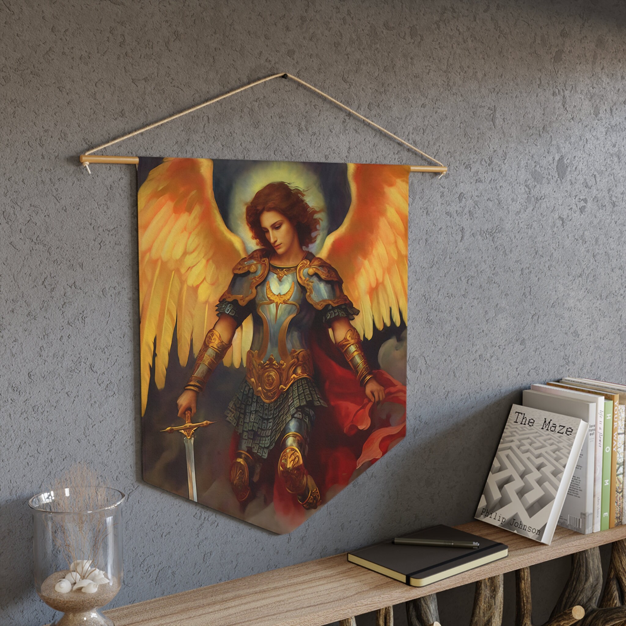 Saint Michael the Archangel Wall Banner / Wall Hanging - Prayer Room ...