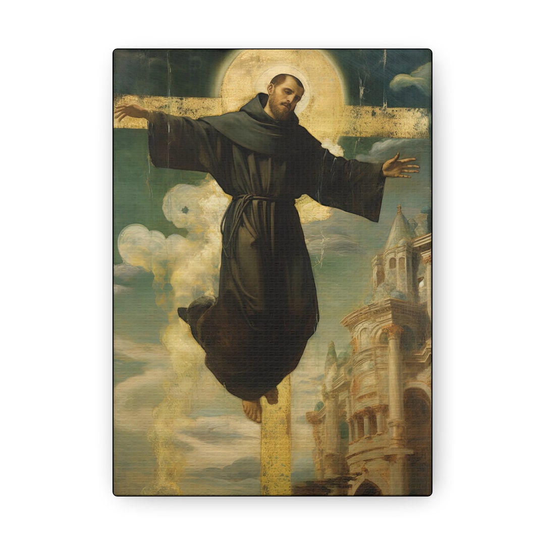 Saint Joseph of Cupertino - Gallery Wrapped Canvas - Sanctified Souls ...