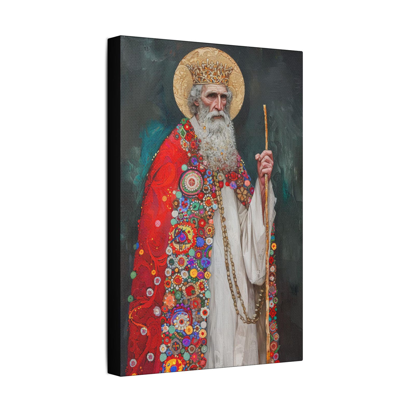 Saint Richard the Pilgrim / Richard of Wessex - Museum Wrapped Canvas ...