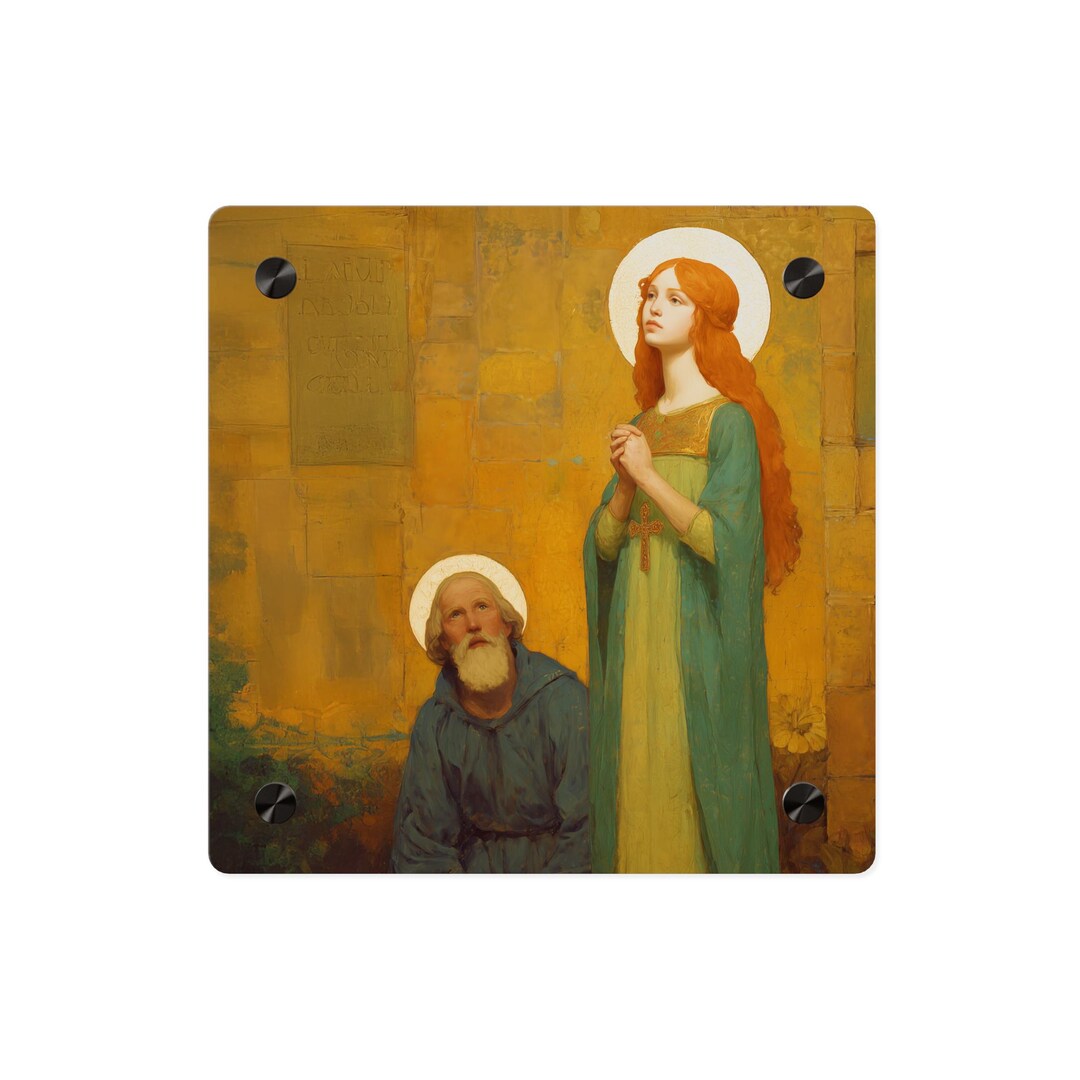 Saints Cyprian and Justina Wall Art Panel - Ready to Hang Acrylic Print ...