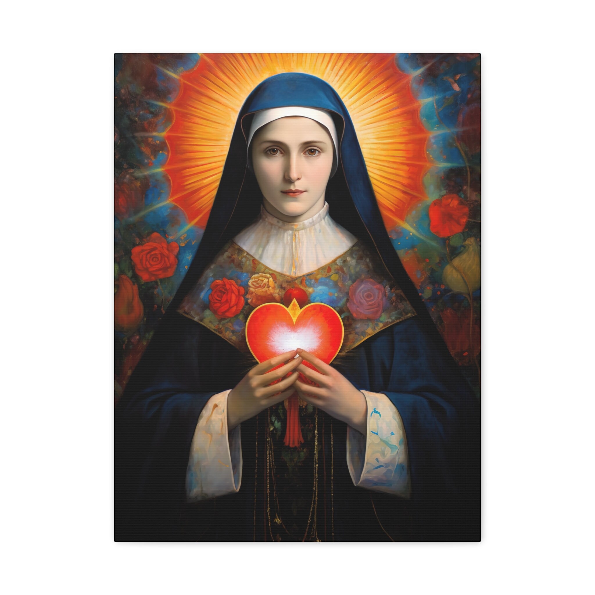 Saint Jane Frances De Chantal Canvas Print Multiple Sizes Catholic Home ...