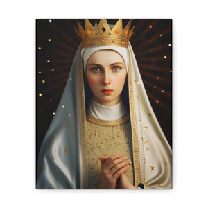 Saint Kinga of Poland Canvas Print - Multiple Sizes - Catholic Home Art ...