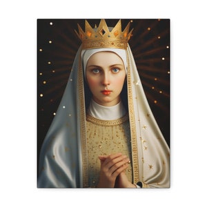Saint Kinga of Poland Canvas Print - Multiple Sizes - Catholic Home Art ...