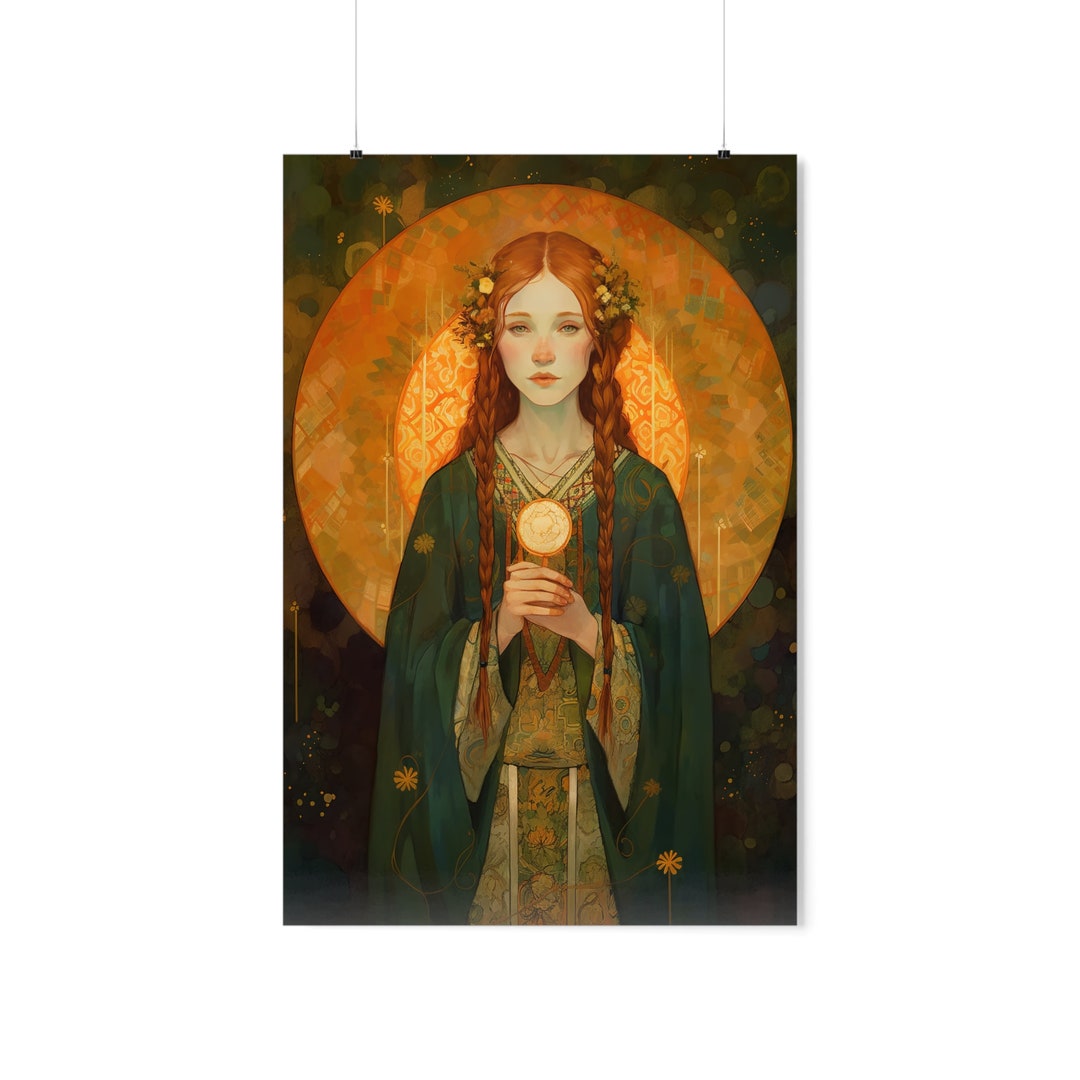 Saint Brigid of Ireland Sanctified Souls Print Multiple Sizes Premium ...