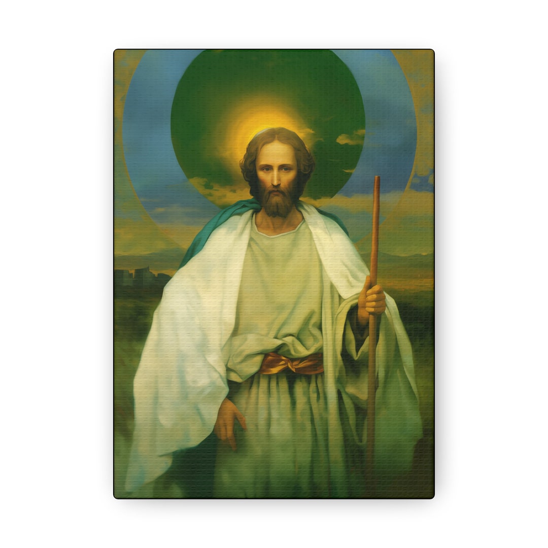 Saint Jude Thaddaeus Gallery Wrapped Canvas Sanctified Souls Print ...