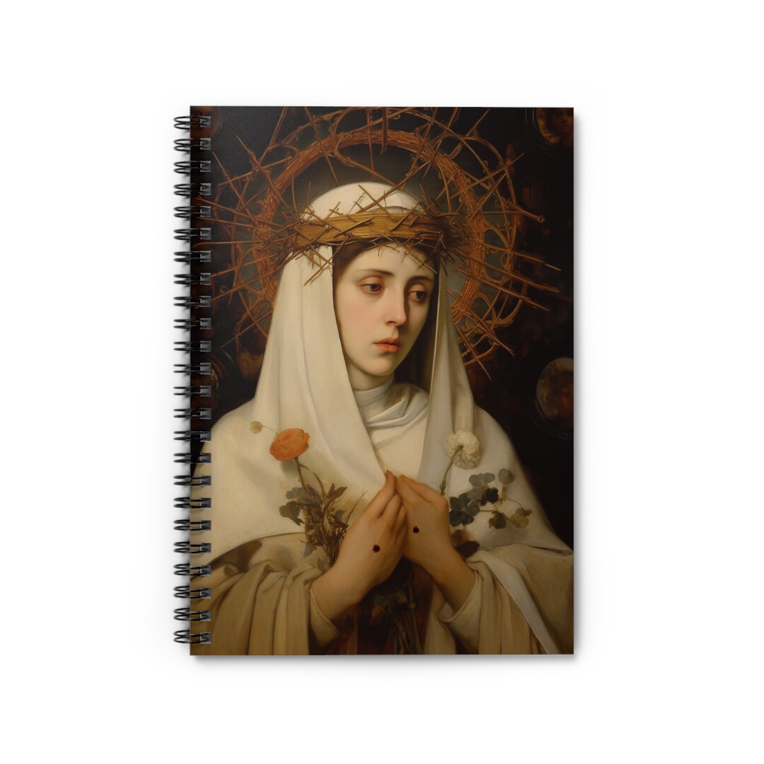 Saint Catherine of Siena Spiral Journal - Sanctified Souls Art ...