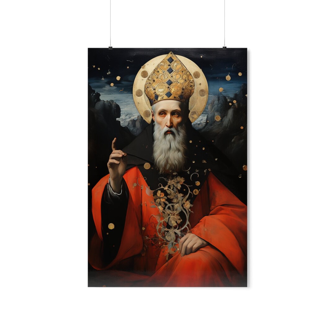 Saint Augustine of Hippo Sanctified Souls Print Multiple Sizes Premium ...
