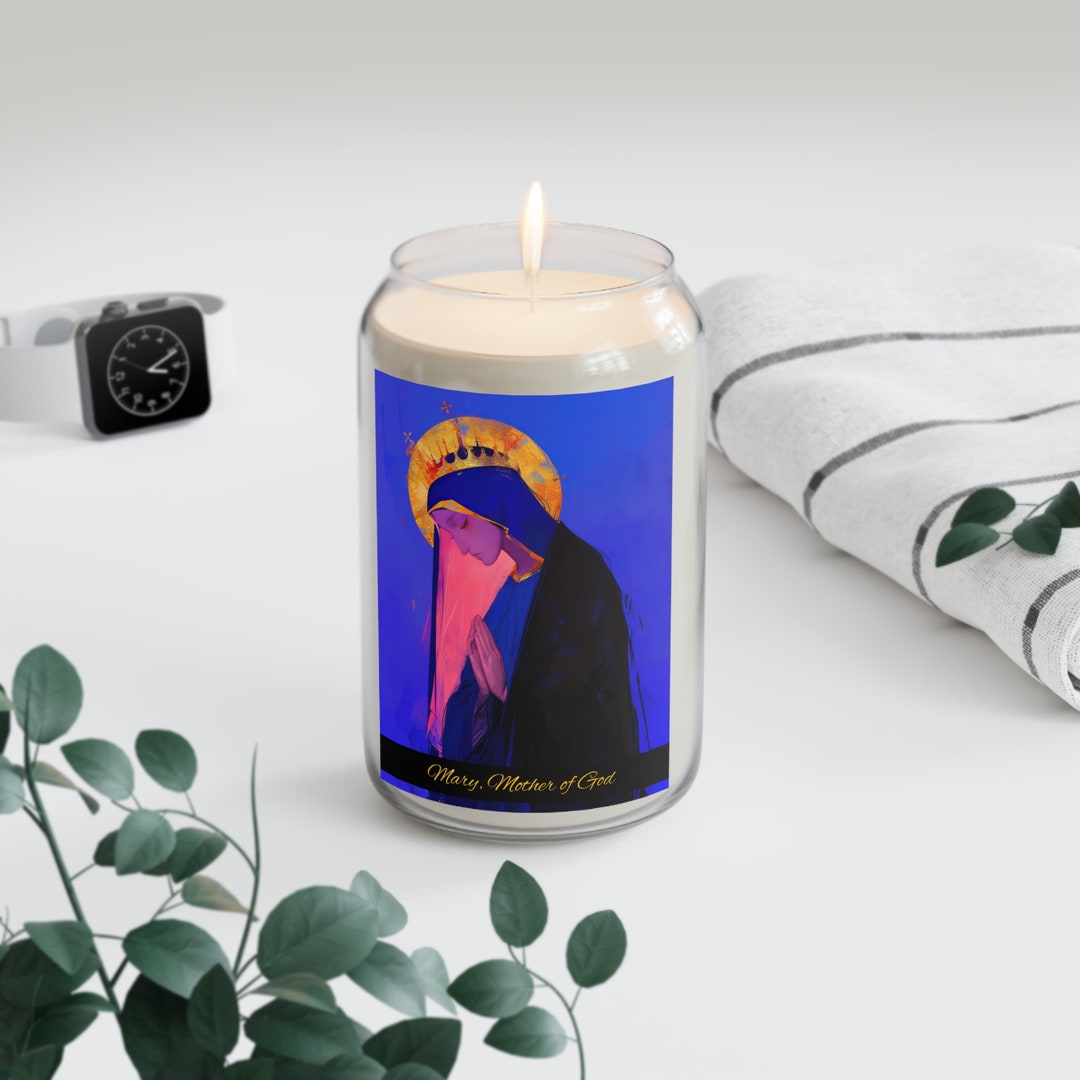 Mary, Mother of God - Blessed Among Women - Scented Prayer Candle, 13 ...