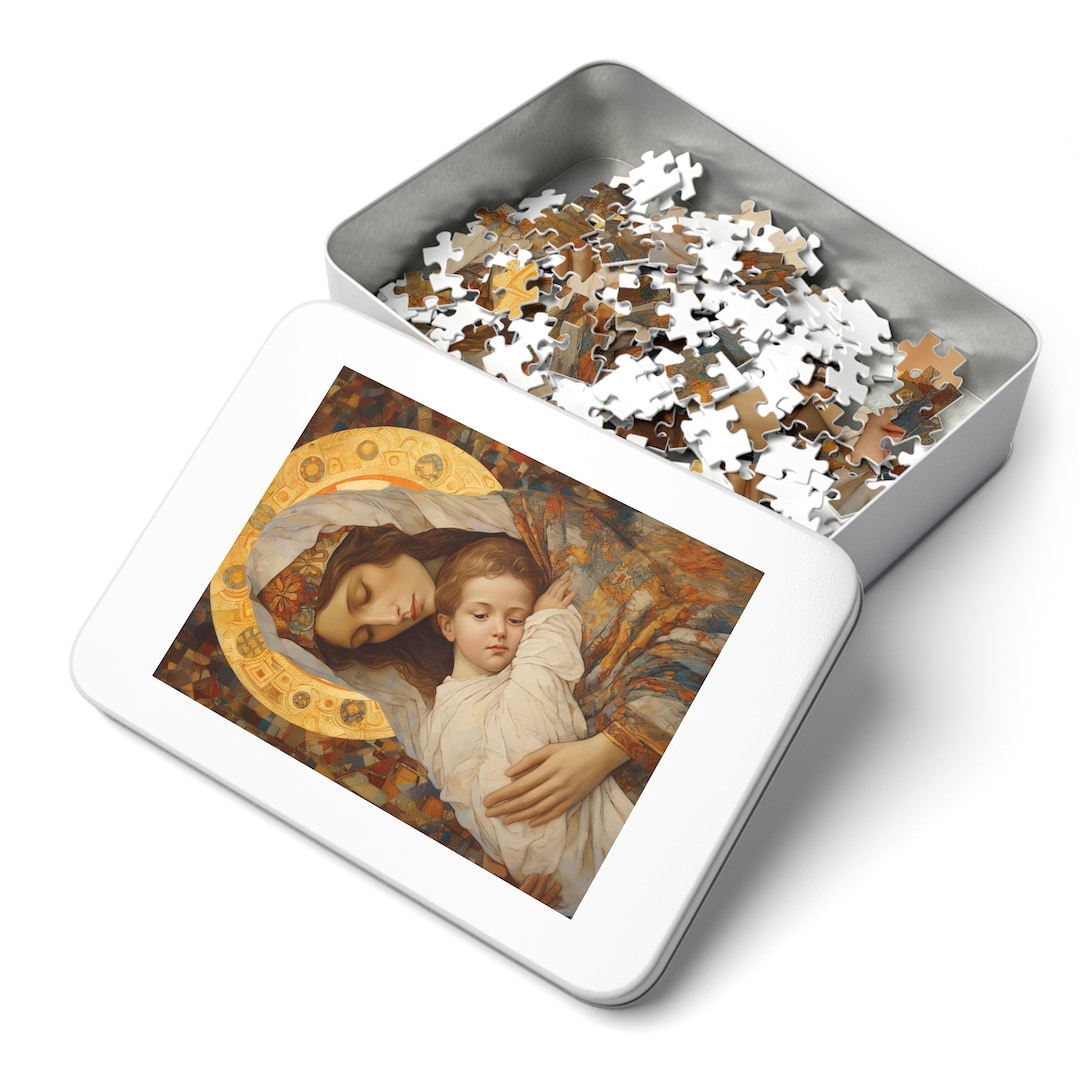 Cradle of Grace - Madonna and the Young Christ - Puzzle and Keepsake ...