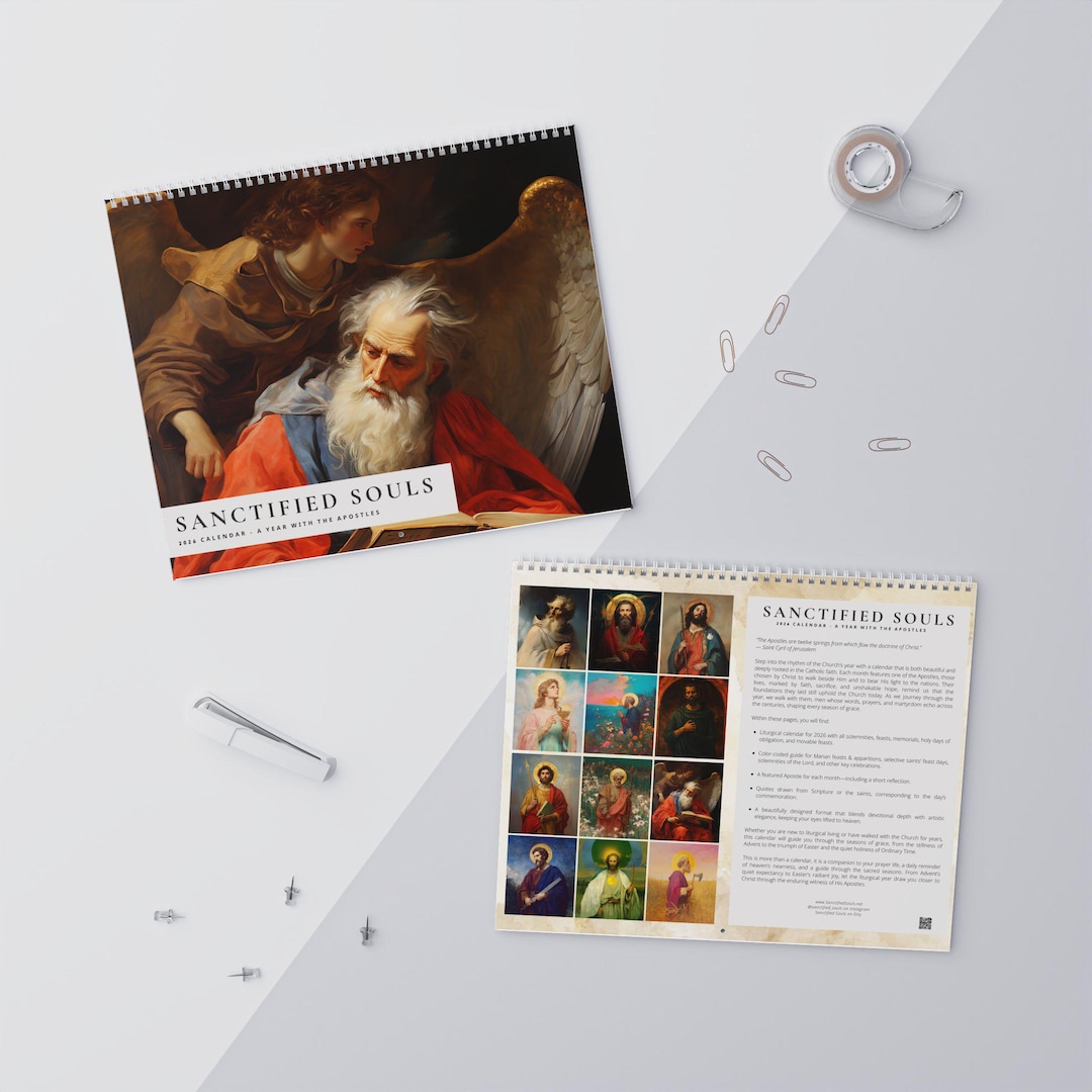 2026 Catholic Calendar - A Year With the Apostles - Liturgical Calendar ...