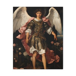Saint Raphael the Archangel - Gallery Wrapped Canvas - Sanctified Souls ...