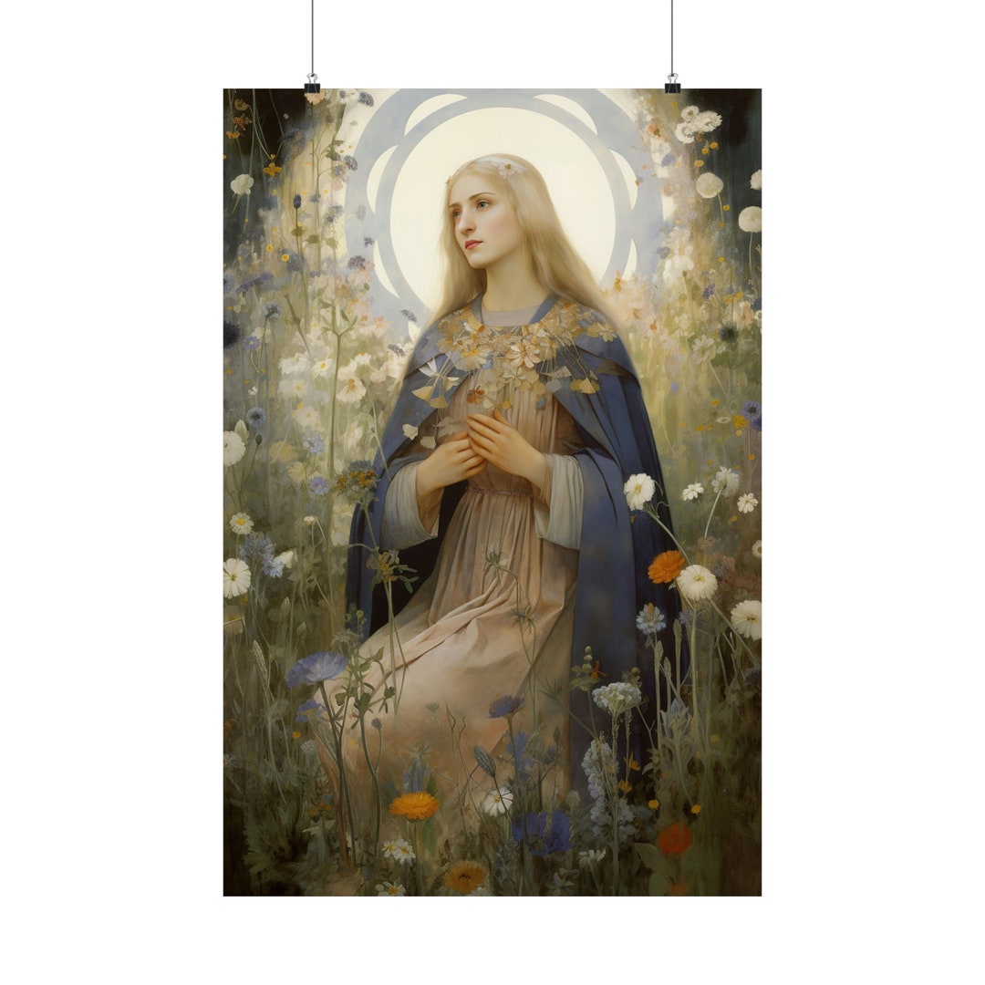 Saint Hildegard of Bingen Print - Sanctified Souls Print - Multiple ...