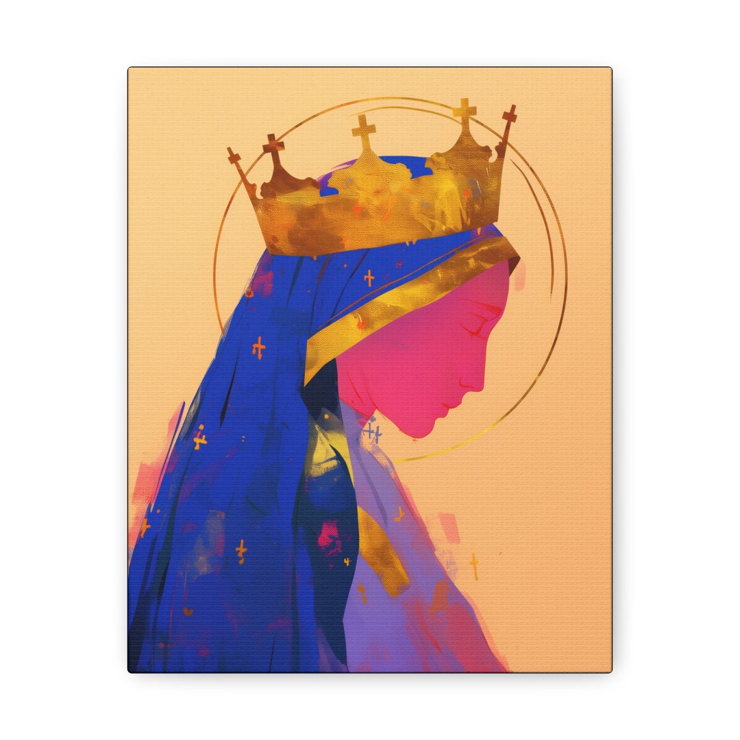 Mother Mary - Source of Eternal Grace - Gallery Wrapped Canvas - Print ...